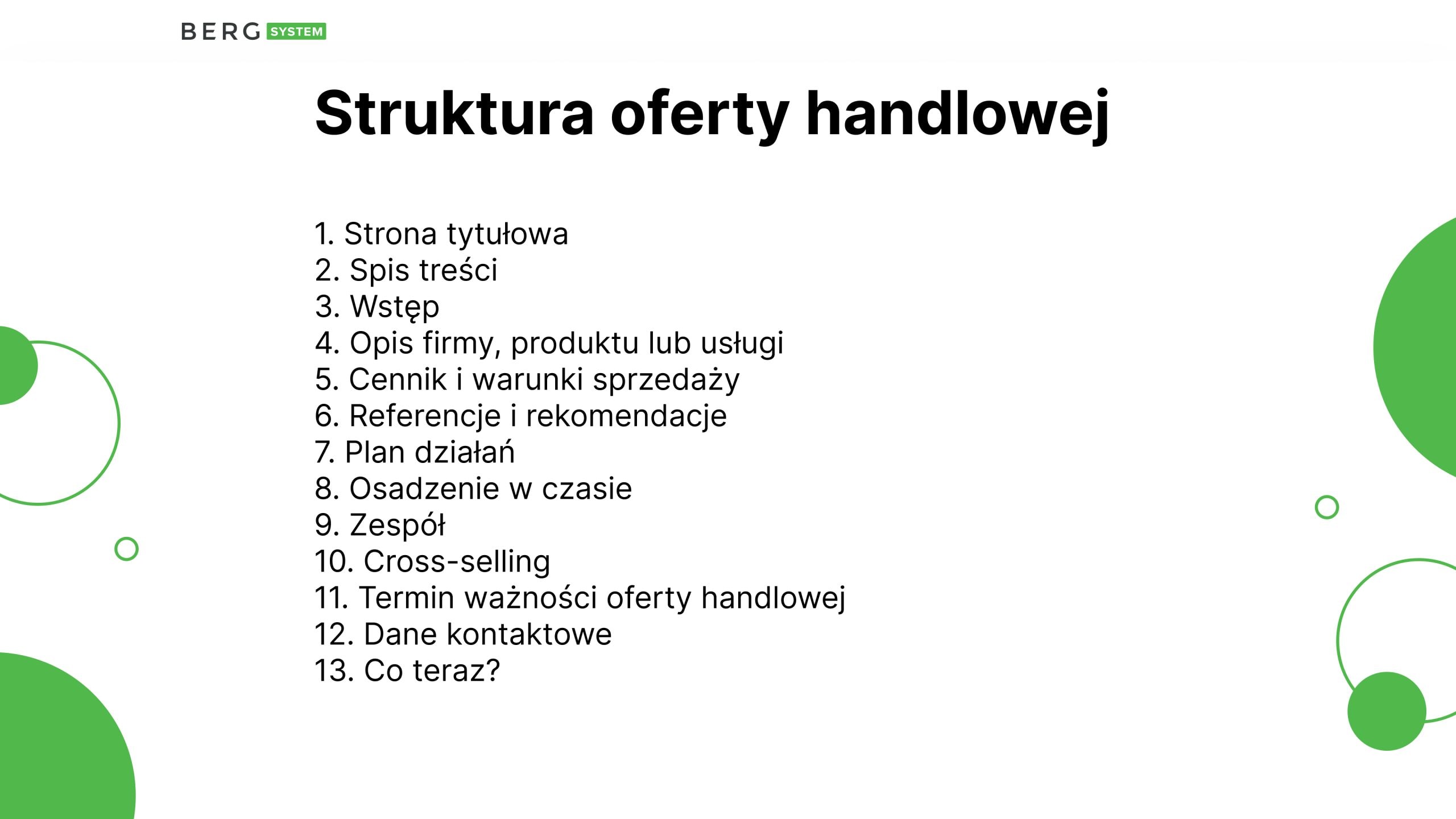 Oferta handlowa – czym jest i co zawiera? | Sprzedawaj więcej! | Berg ...